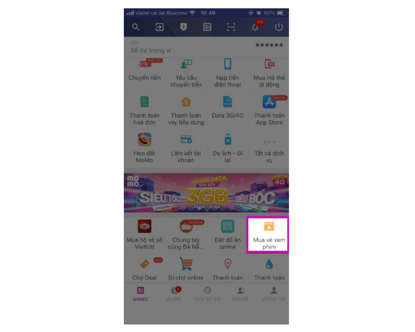 Chi tiết cách đặt vé xem phim qua MoMo nhanh chóng