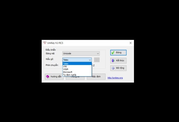 Kiểu gõ Telex, cách gõ Telex và bảng mã Telex tiếng việt trên Unikey ...