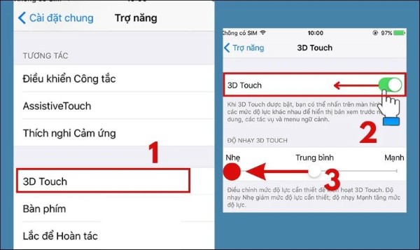 3D Touch là gì? Bật/tắt và sử dụng 3D Touch trên iPhone thế nào?